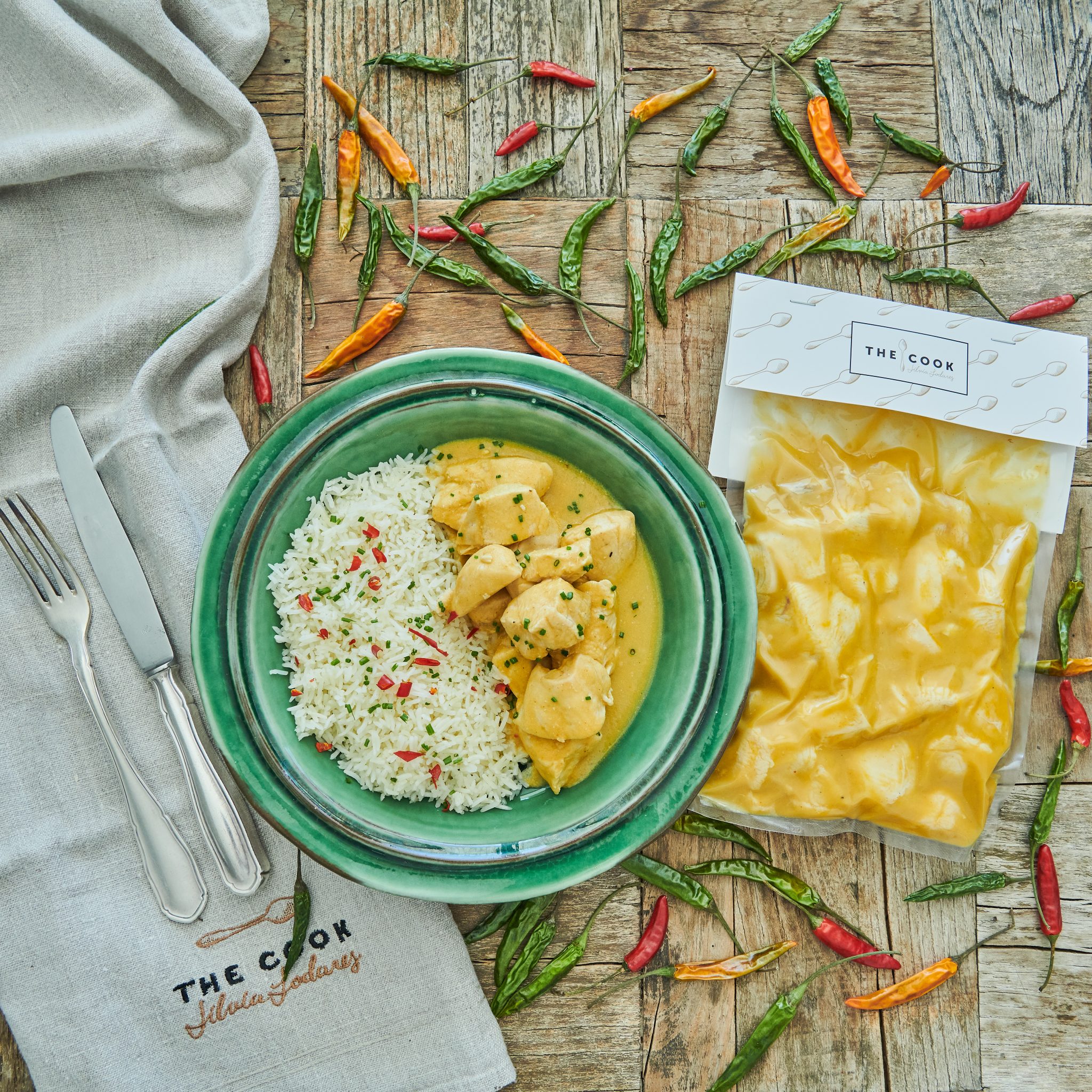 Pollo al Curry - Platos preparados online | The Cook by Silvia Lodares